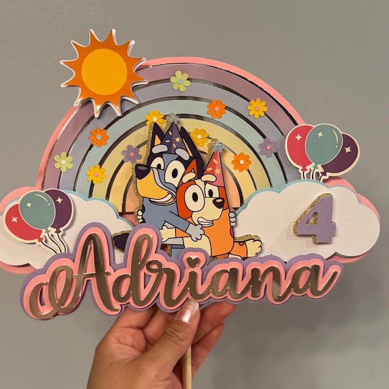 Bluey Cake Topper - Etsy