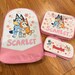 Personalized Bluey Backpack Set: Kids School Bag, Lunchbox & Pencil ...