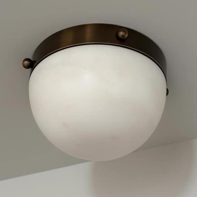 Marble Flush Mount Pendant - Etsy