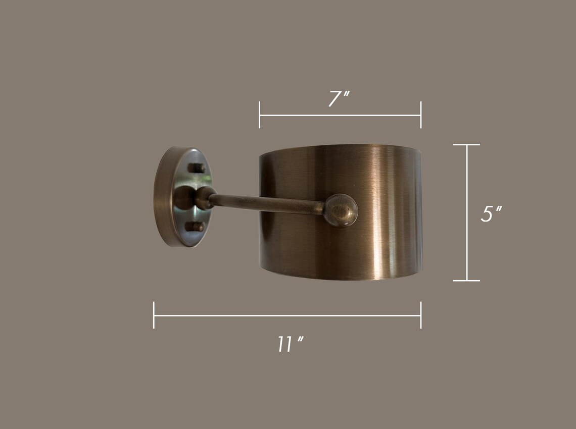 Adjustable Brass Wall Sconce: Mid-century Modern Directional Light - Etsy