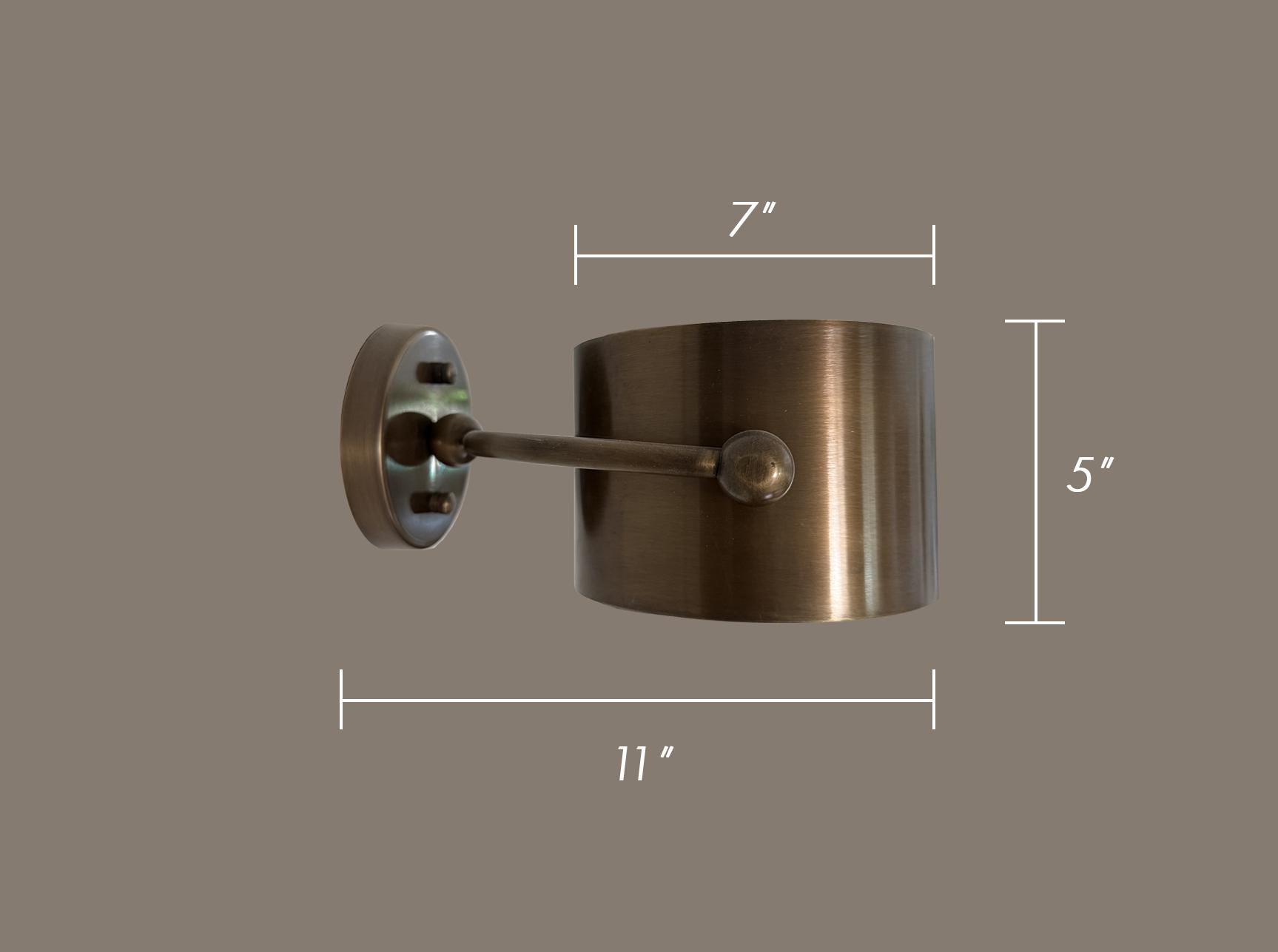 Adjustable Brass Wall Sconce: Mid-century Modern Directional Light - Etsy
