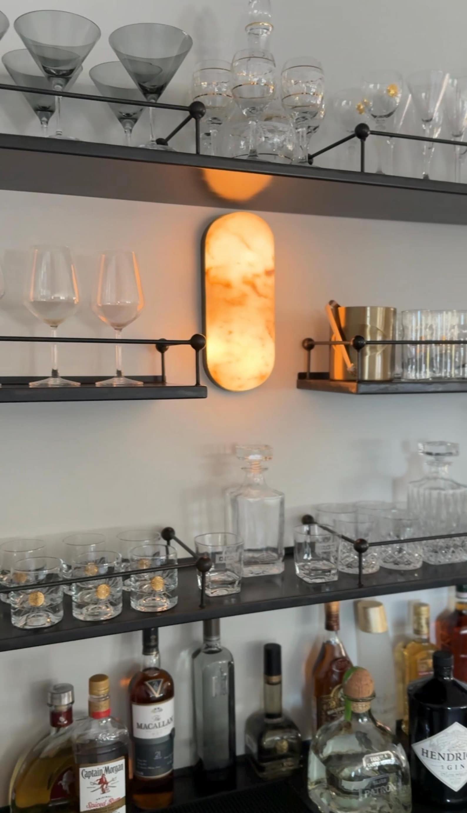 Custom Patinated Metal Shelving | Modern Open Wall Shelves for Home or ...