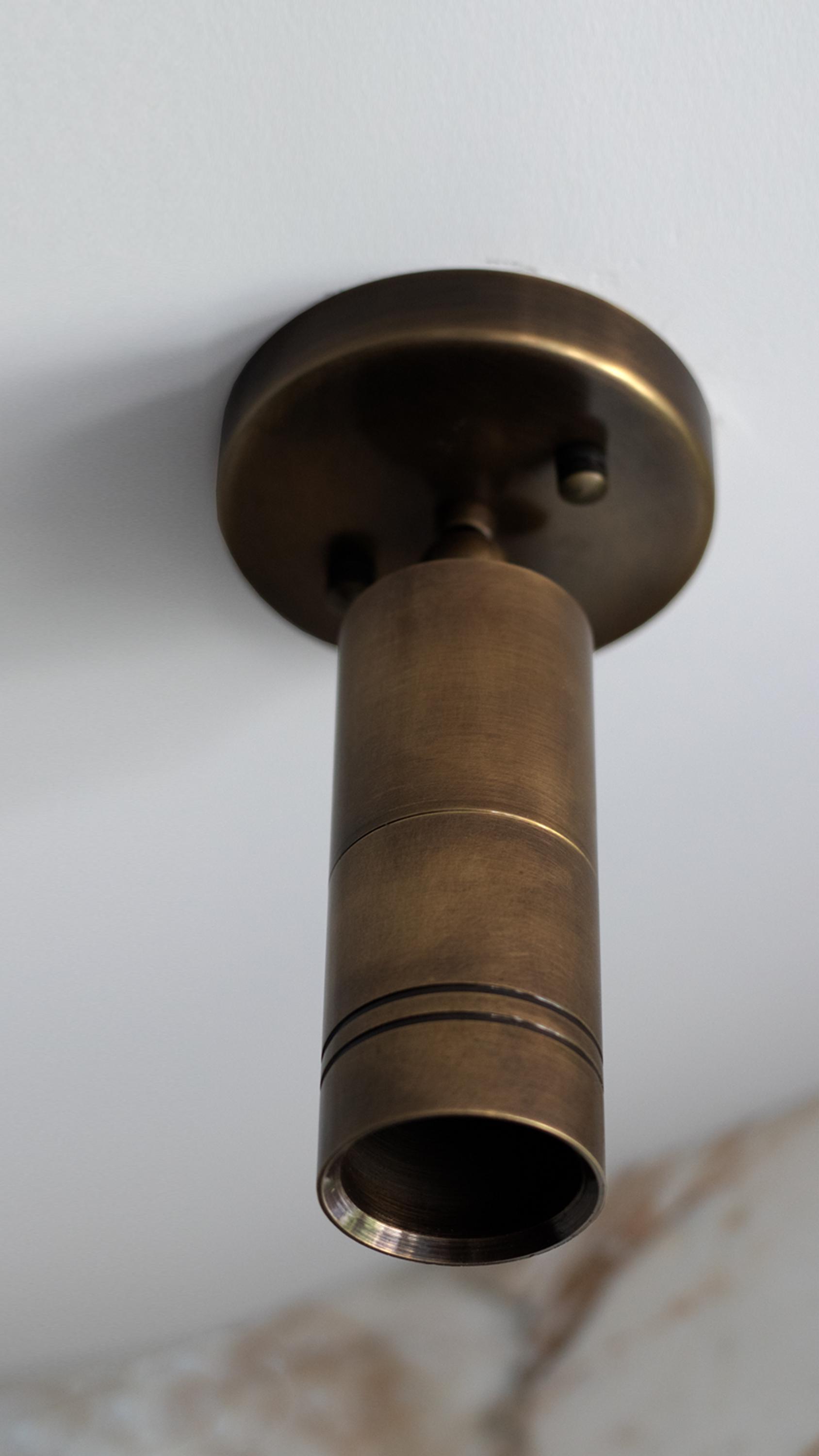 Aged Brass Spotlight: Mid-century Modern Adjustable Spotlight - Etsy