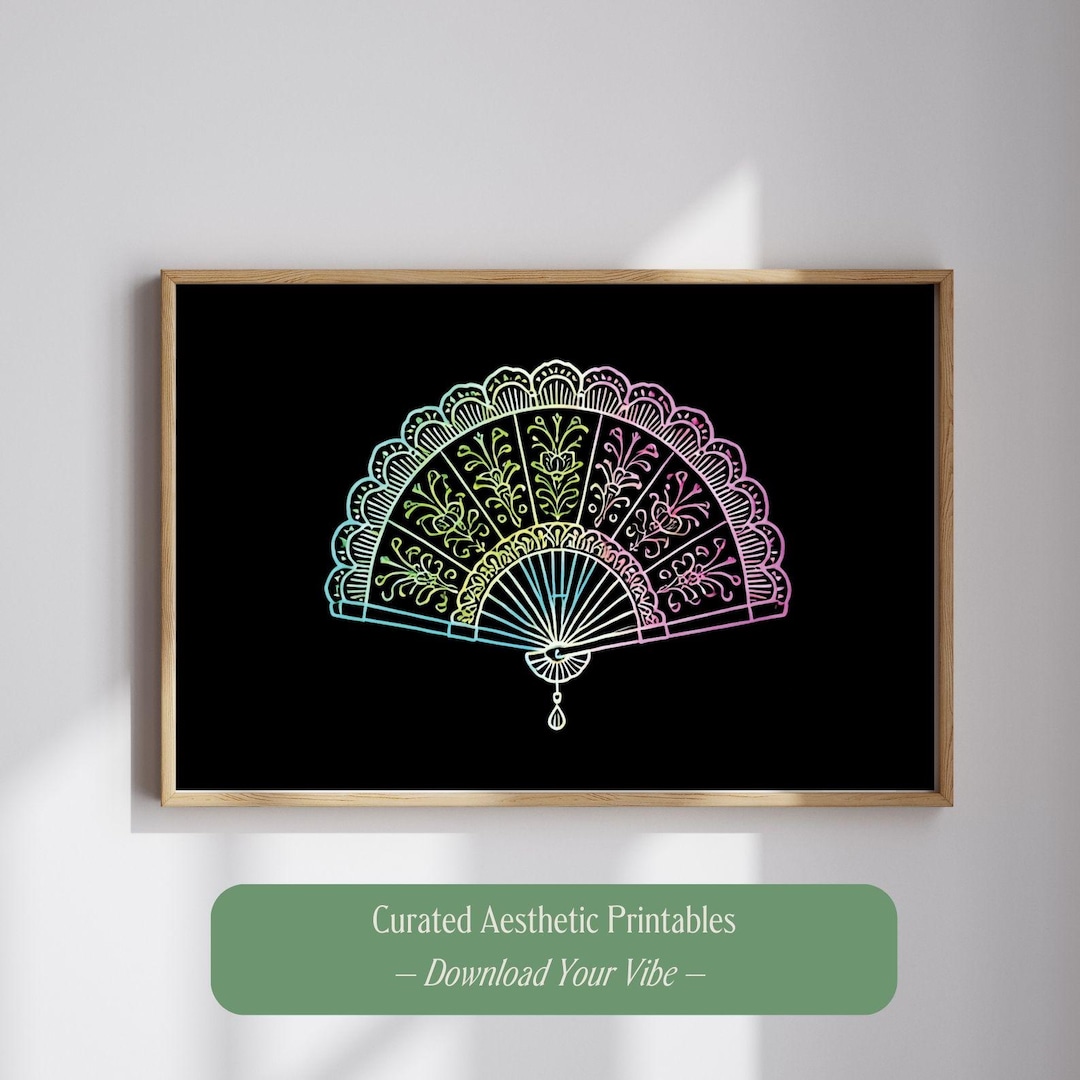 Neon Rococo Fan Art | Rococo Revival | Vibrant Baroque Aesthetic ...