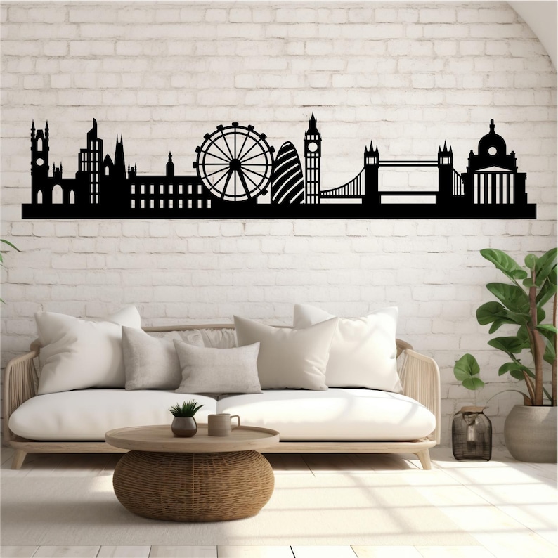Laser Cut London London DXF File for Engraving London Skyline Template ...