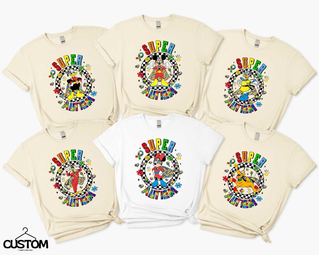 Disney Autism Awareness Shirt, Mickey and Friends Autism Shirt, Autism ...