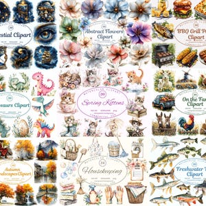 Whole Shop Lifetime Access Clipart Mega Bundle, 6000+ PNG Graphics, All ...