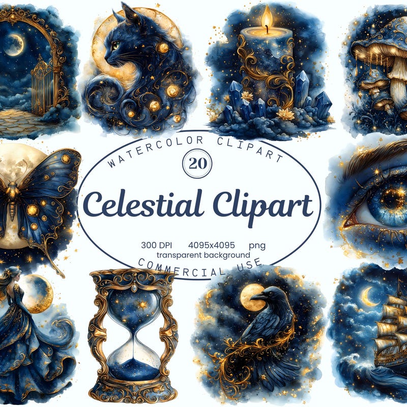 Celestial Cosmic Stickers - Etsy