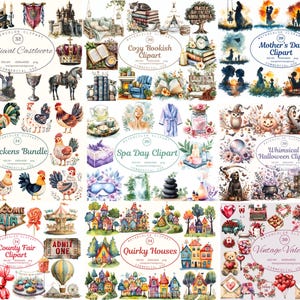 Whole Shop Lifetime Access Clipart Mega Bundle, 6000+ PNG Graphics, All ...