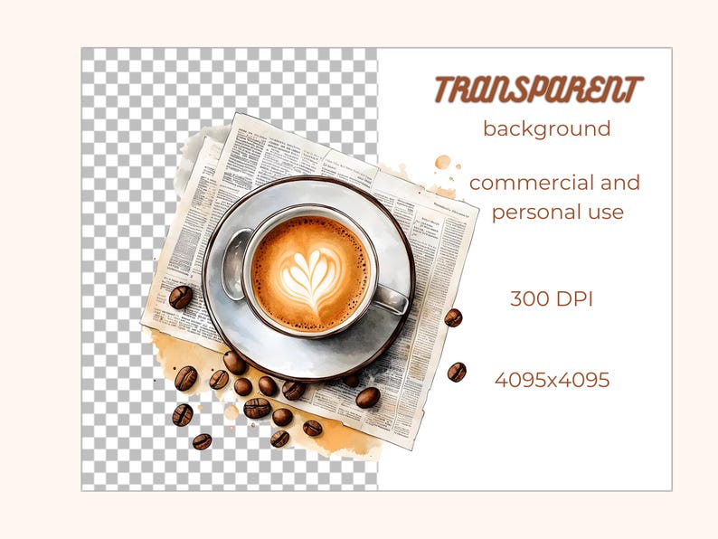 Coffee Love Clipart Collection, Rustic 20 PNG Illustrations, Coffee ...