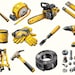 Tools Clipart Collection, 24 PNG Handyman Grungy Doodle Illustrations ...