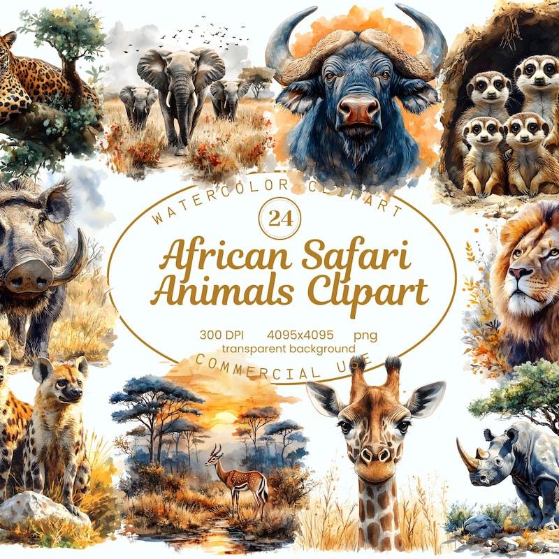 African Animal Invitation - Etsy