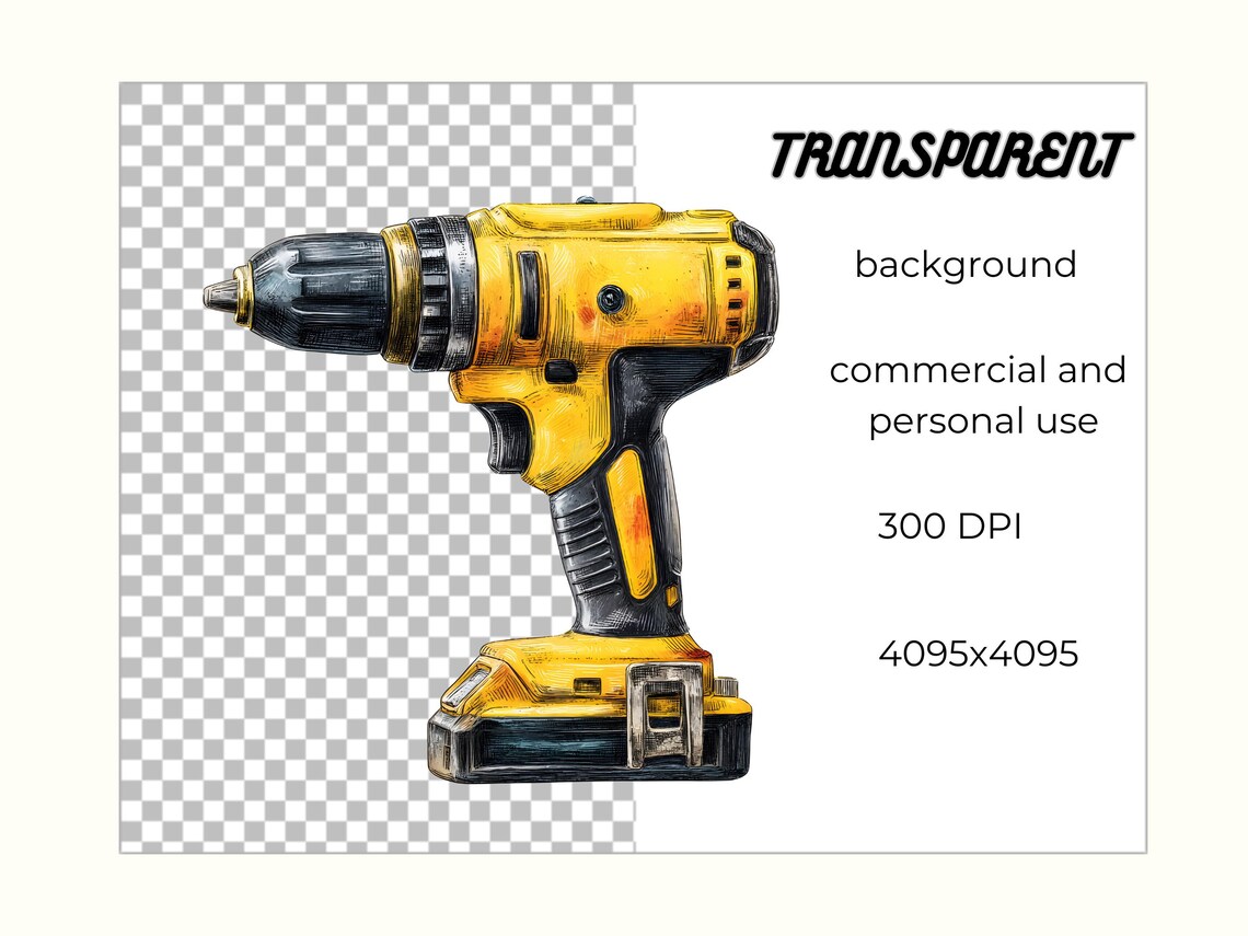 Tools Clipart Collection, 24 PNG Handyman Grungy Doodle Illustrations ...