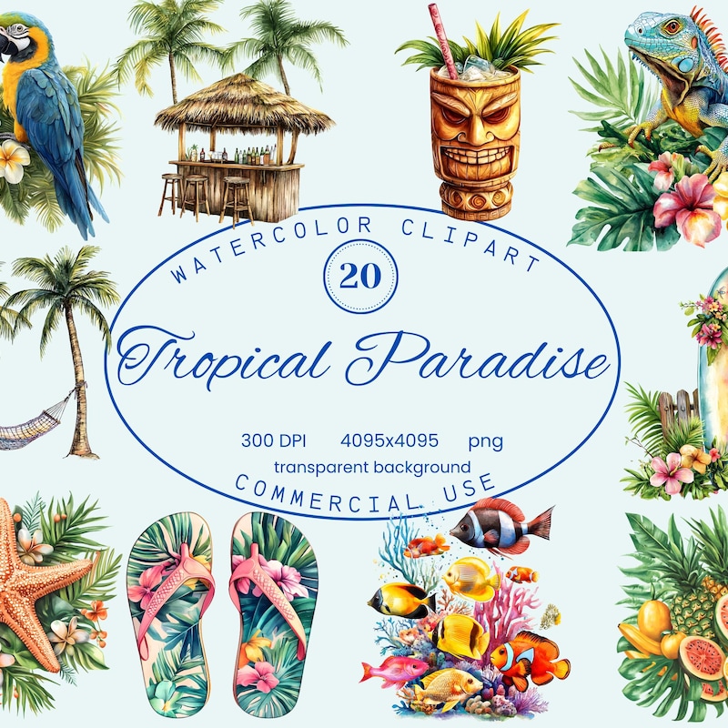 Tropical Island Art - Etsy