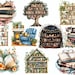 Cozy Bookish Clipart Collection, Reading Nook Watercolor 20 PNG ...