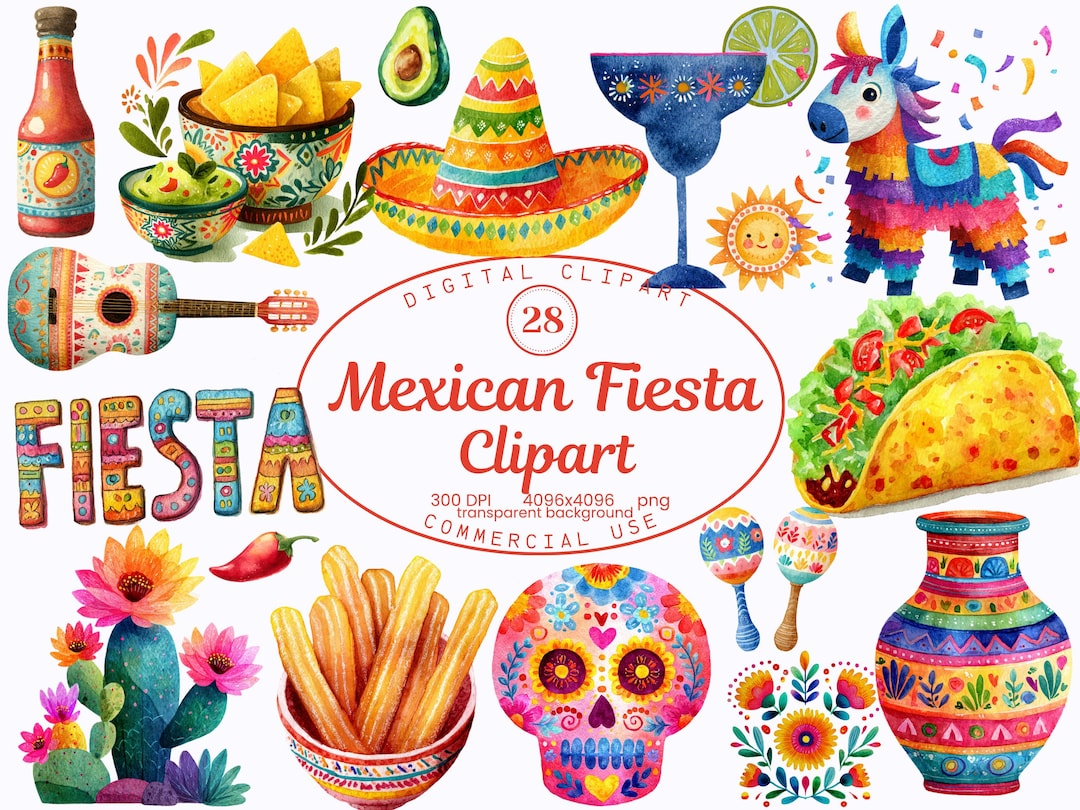Mexican Fiesta Clipart Collection, Cinco De Mayo Party 28 PNG ...