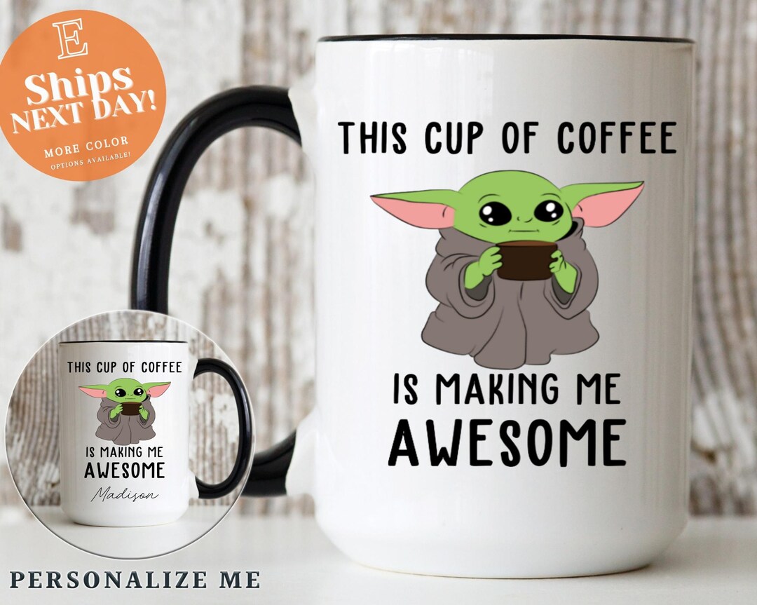 Grogu Coffee Cup, Star Wars Fan Gift, the Mandalorian Inspired Tumbler ...