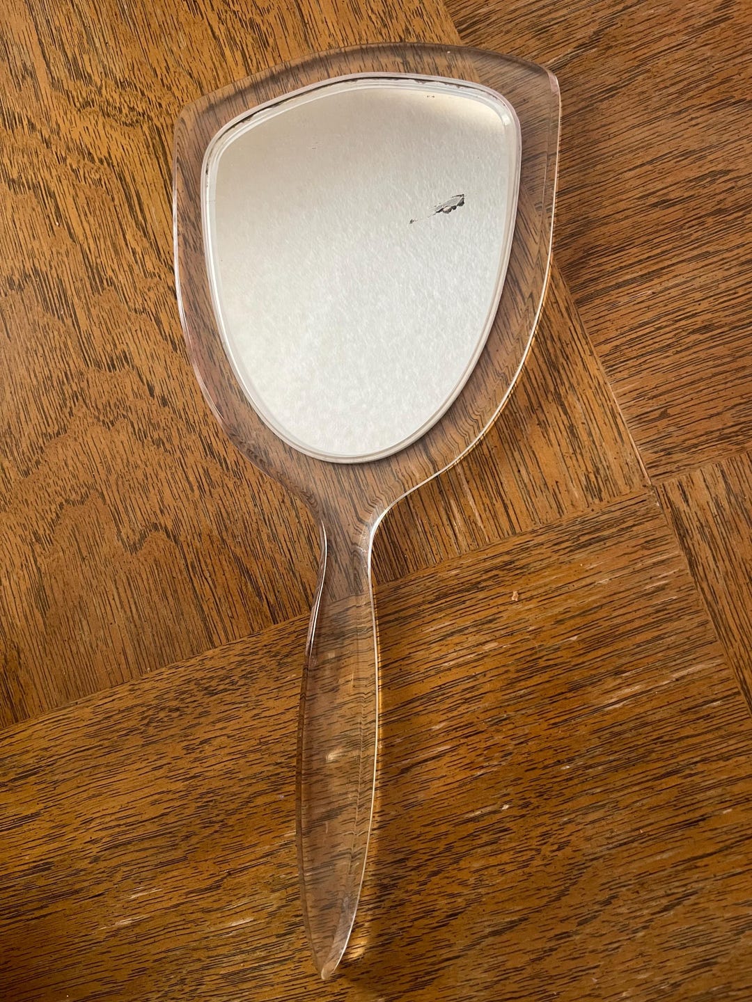 Vintage Lucite Hand Mirror - Etsy