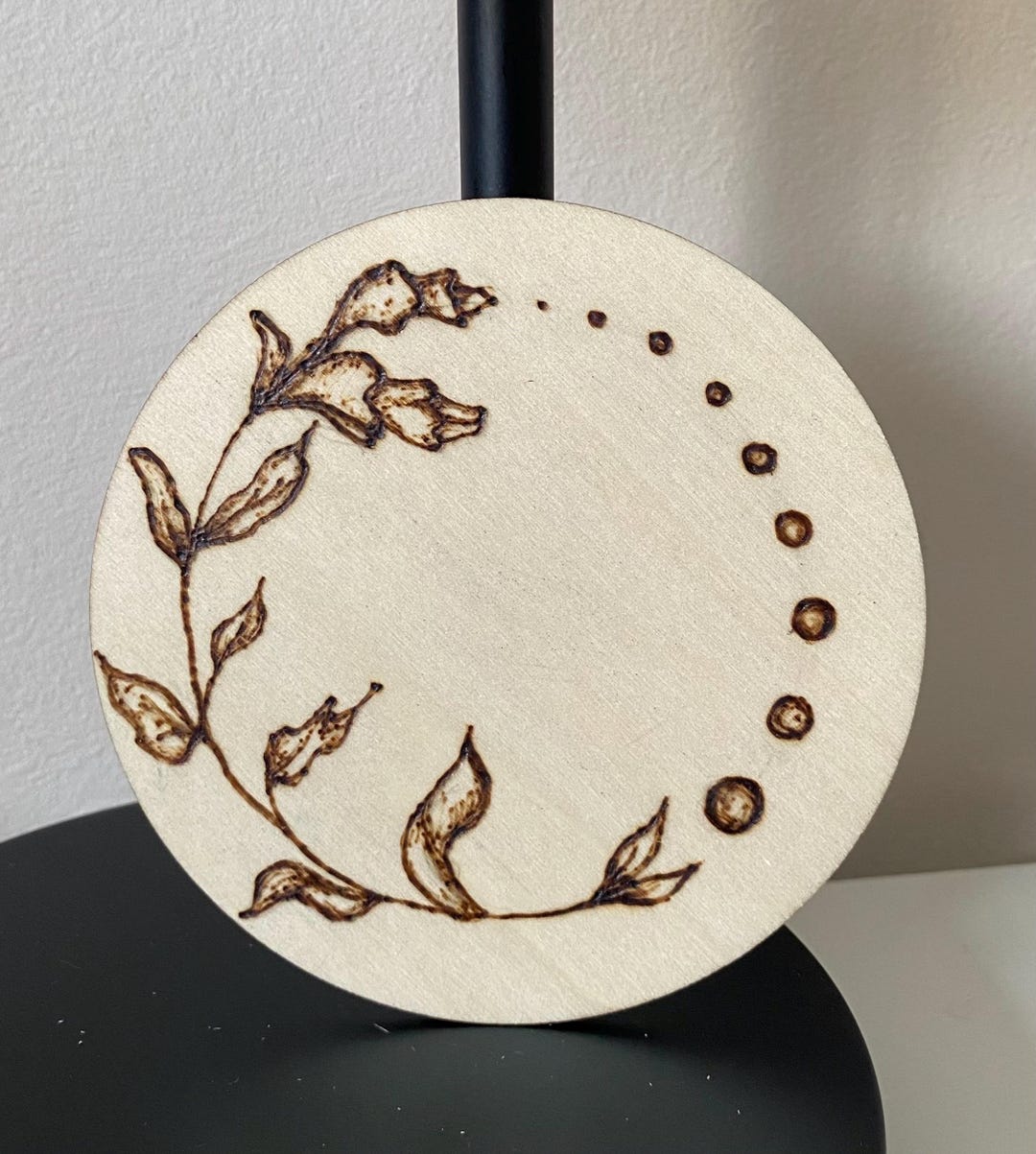 Flower Wood Burning Art, Pyrography Art, Flower - Etsy