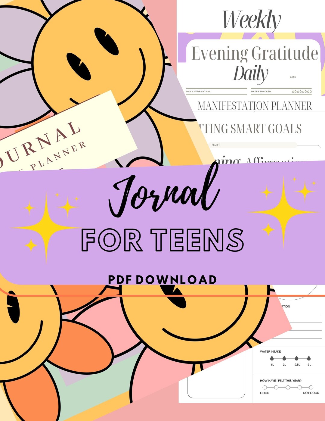 Mindset Journal for Teens- Positive Daily Worksheets, Daily ...