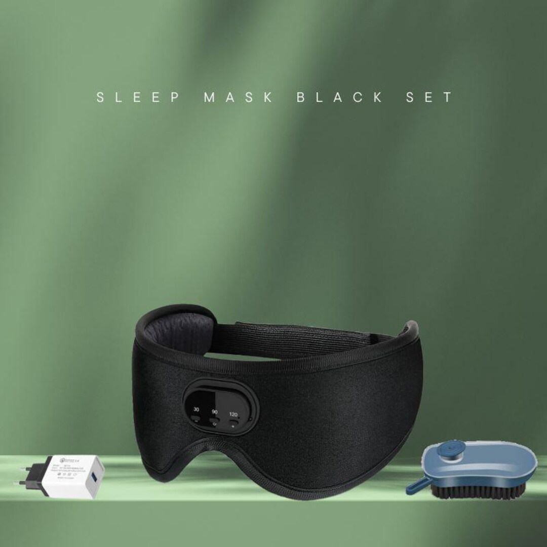 3D Bluetooth Sleep Mask – Blocks 100% Light & Soothing Sound Therapy ...