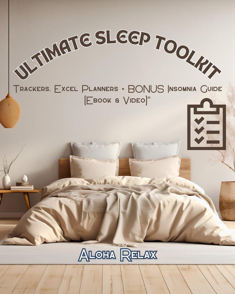 Ultimate Sleep Toolkit: Trackers, Excel Planners + FREE Bonus Insomnia ...