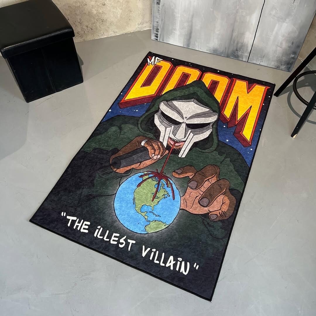 MF DOOM Carpet Hip-hop Inspired Rug, Non-slip, Machine Washable, Stain ...
