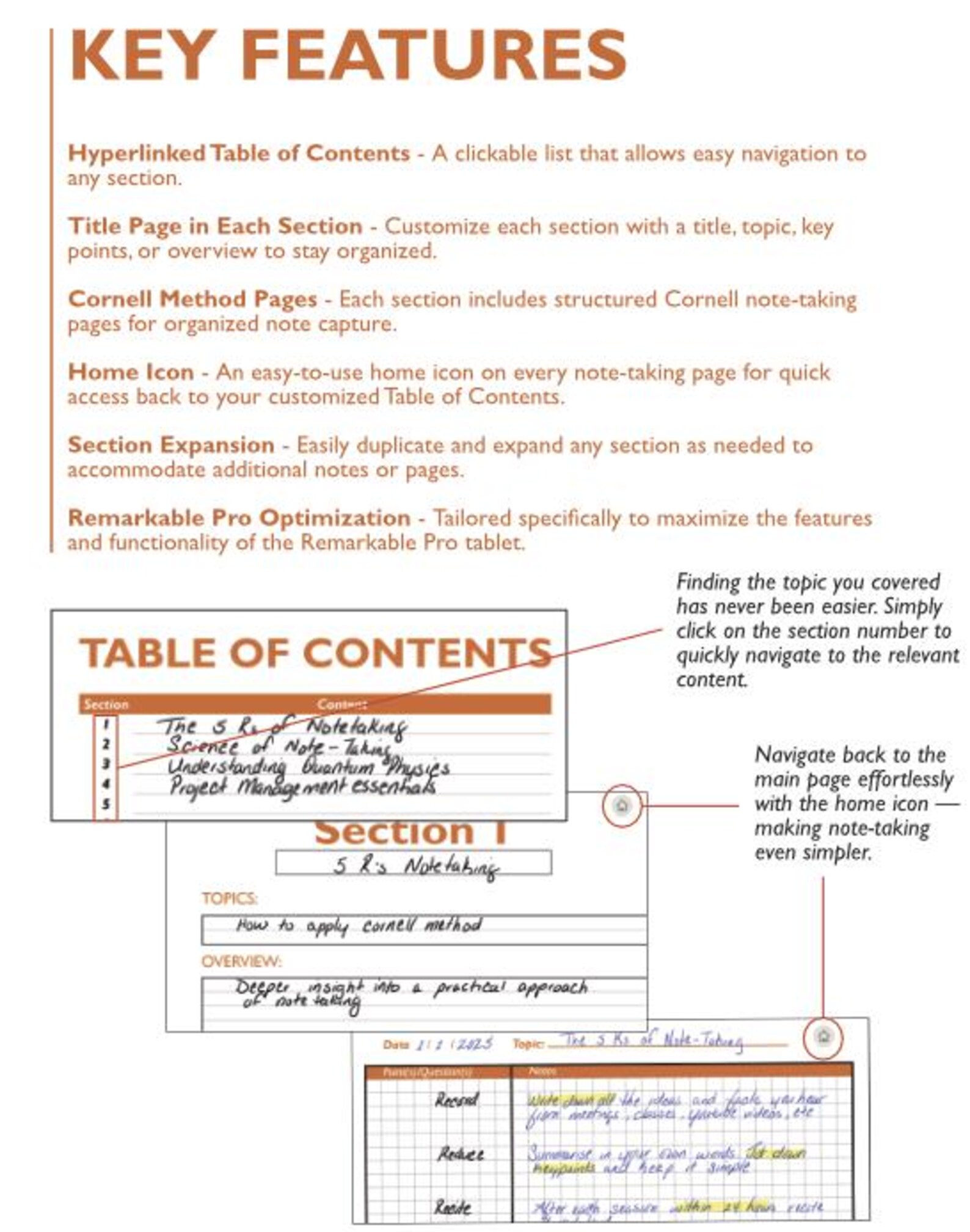 Interactive Cornell-method of Note Taking. This Workbook Features the ...