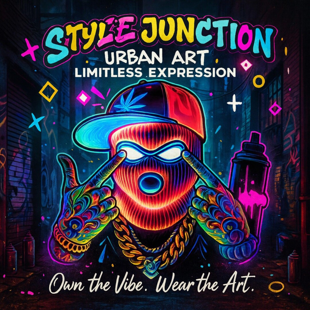 Graffiti Masked Street Art PNG | High-res Digital File | Neon Glow - Etsy