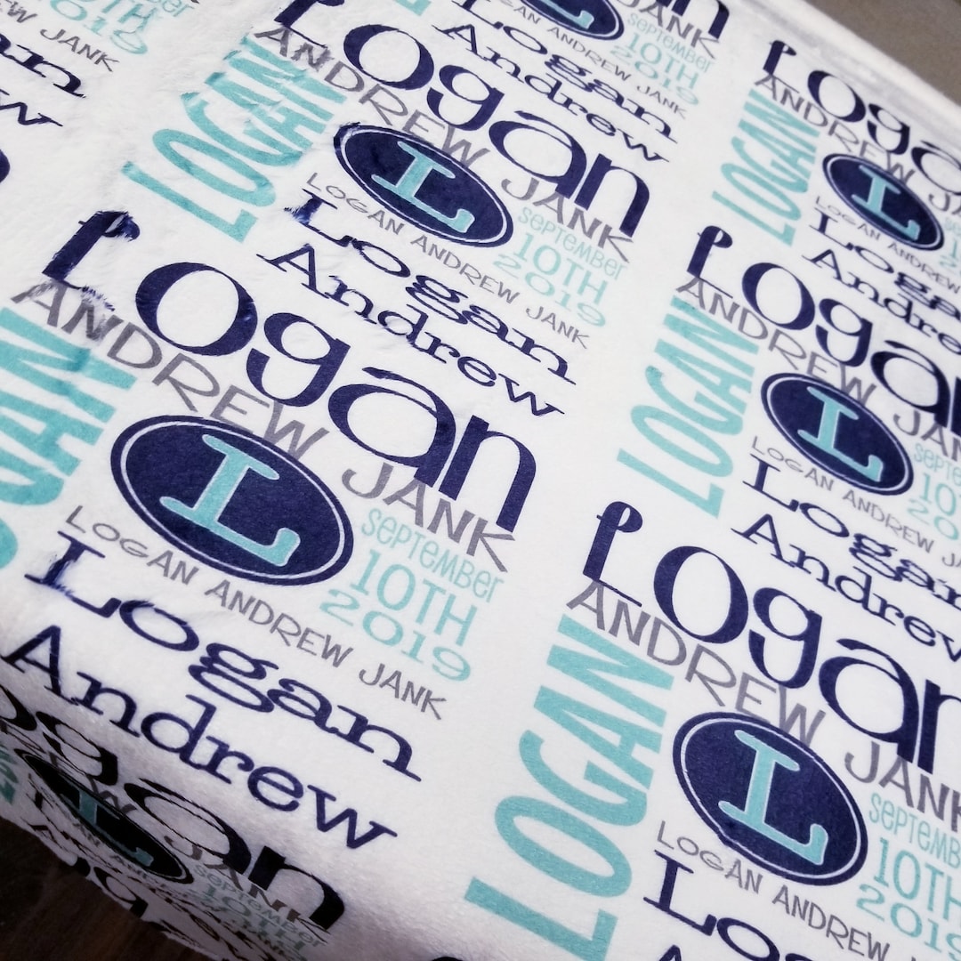 Personalized Throw Blanket, Custom Name Couch Blankets, Unique Gifts ...