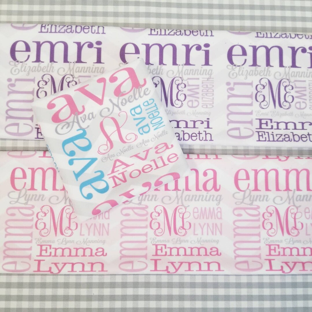 Personalized Baby Lovey Blanket, Monogrammed Blankie, Security Name ...