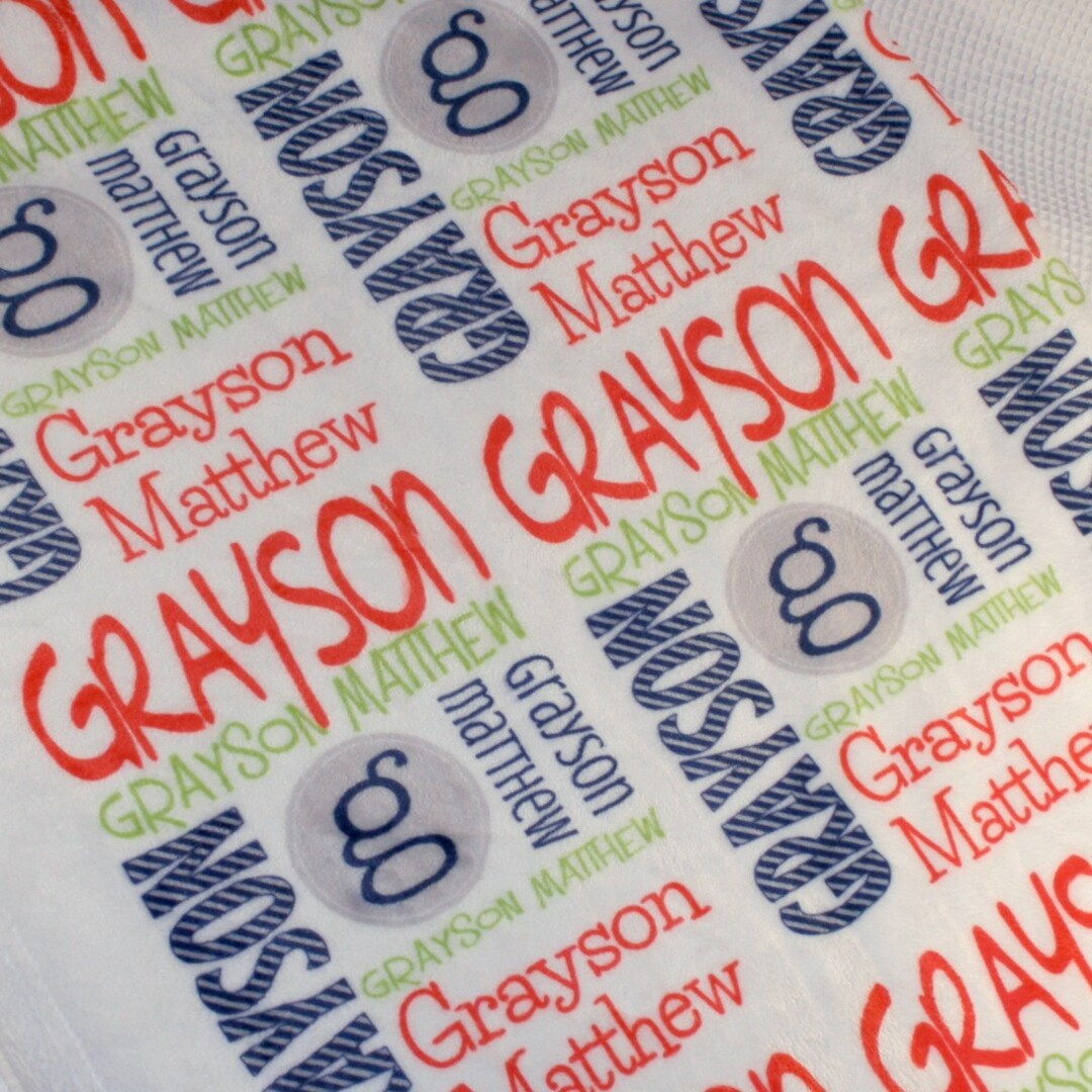 Personalized Throw Blanket, Custom Name Couch Blankets, Unique Gifts ...
