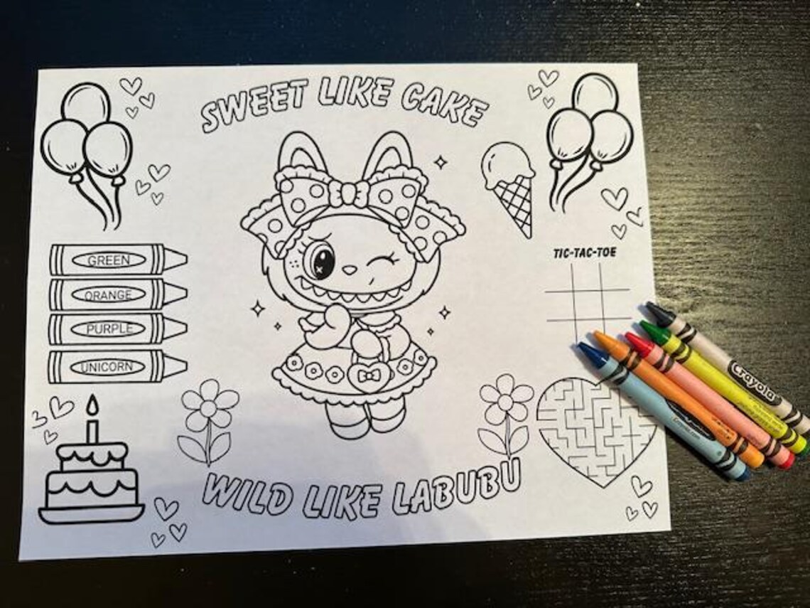 Printable Labubu Princess Activity Page – Printable Kids Coloring ...
