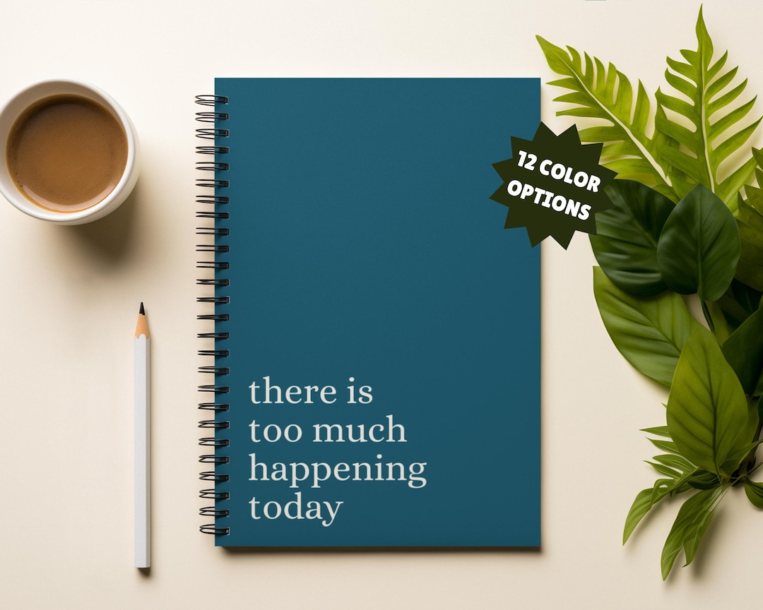 Overwhelmed Notebook, Too Much Happening Today Journal, Corporate Humor ...