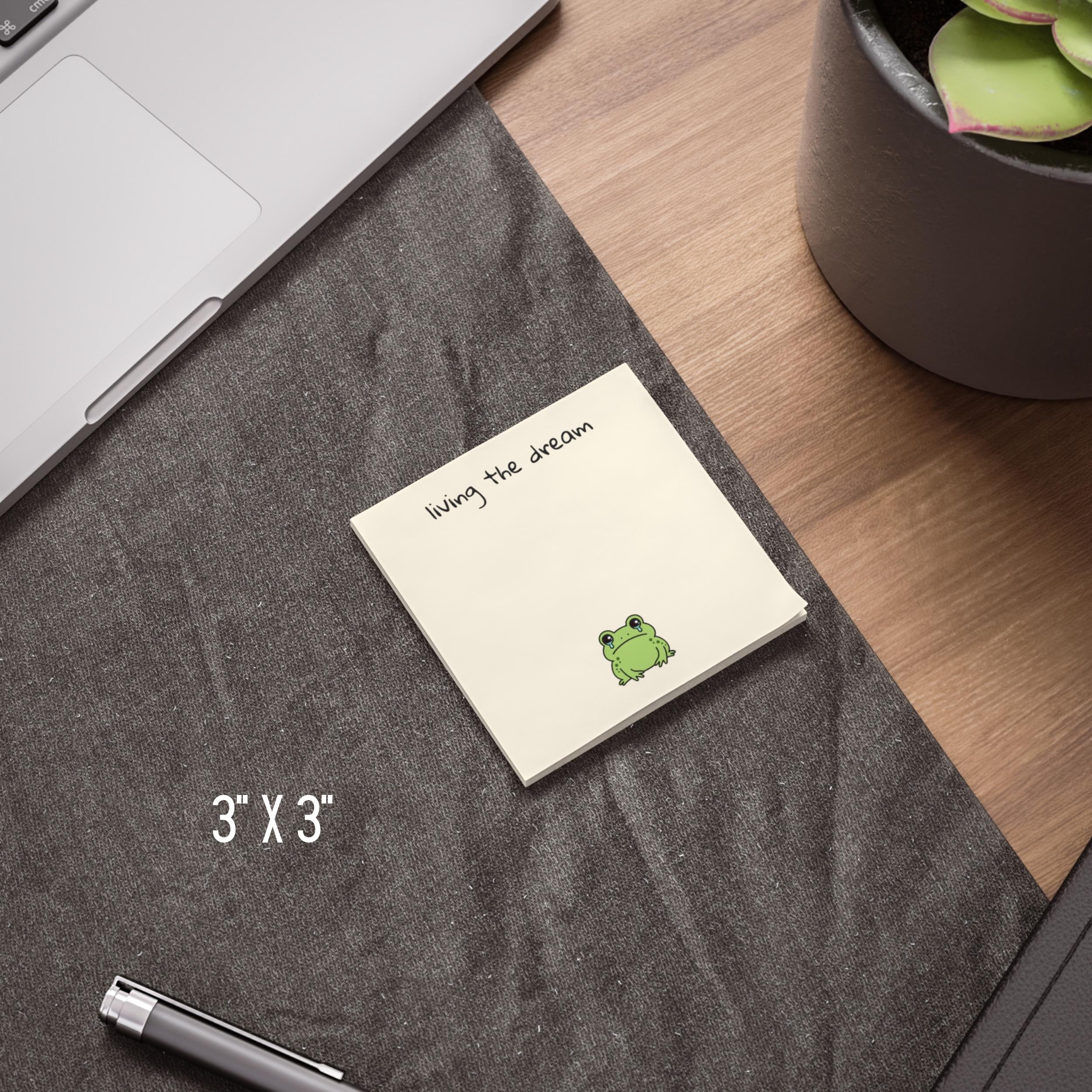 Living the Dream Sticky Notes, Funny Post-it Note, Funny Coworker Gift ...