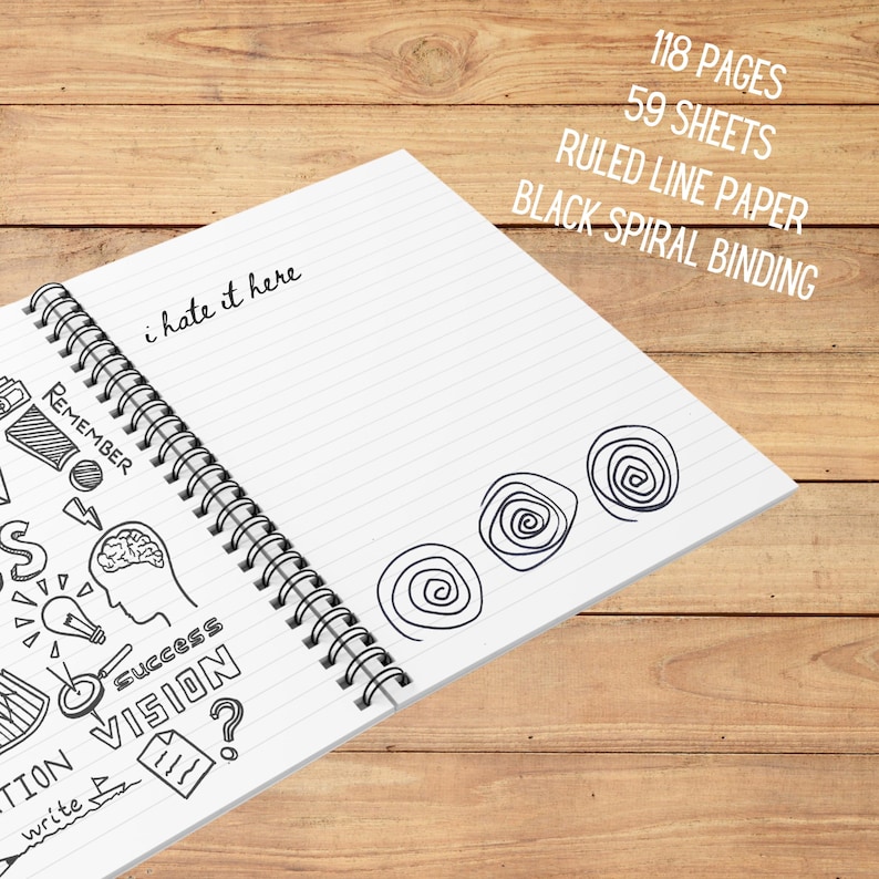 Stop Looping Me in Spiral Notebook, Corporate Humor Notepad, Funny ...