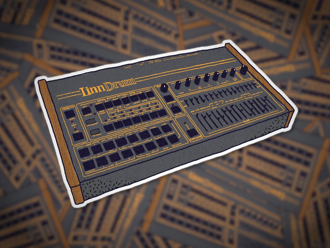 Linn Drum LM-2 Sticker - Etsy