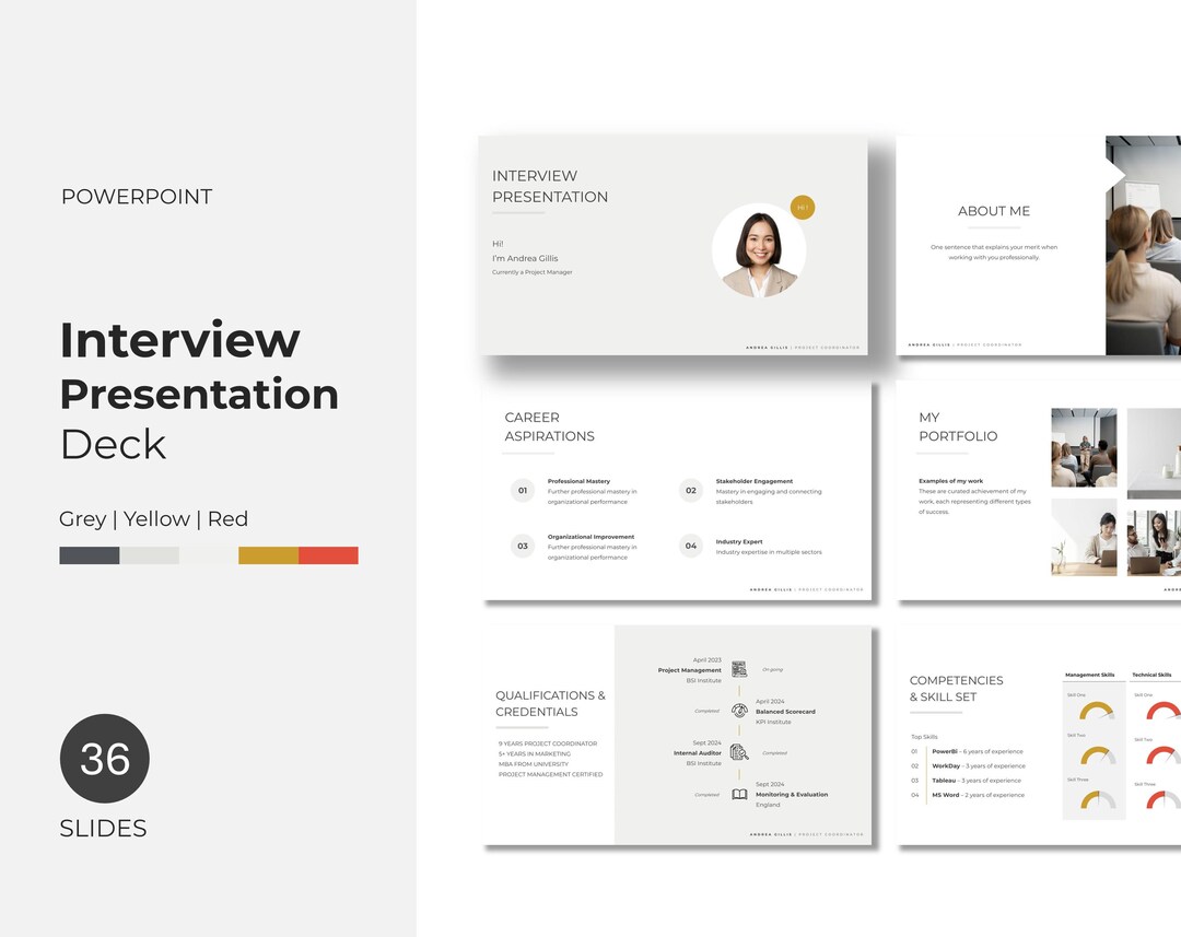 Job Interview Presentation PPT, Interview Presentations, Slide Deck ...