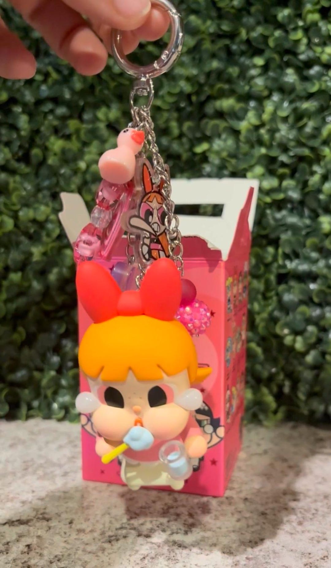 Custom Crybaby Powerpuff Girl Keychain | Handmade Bagclip | Bubbles ...