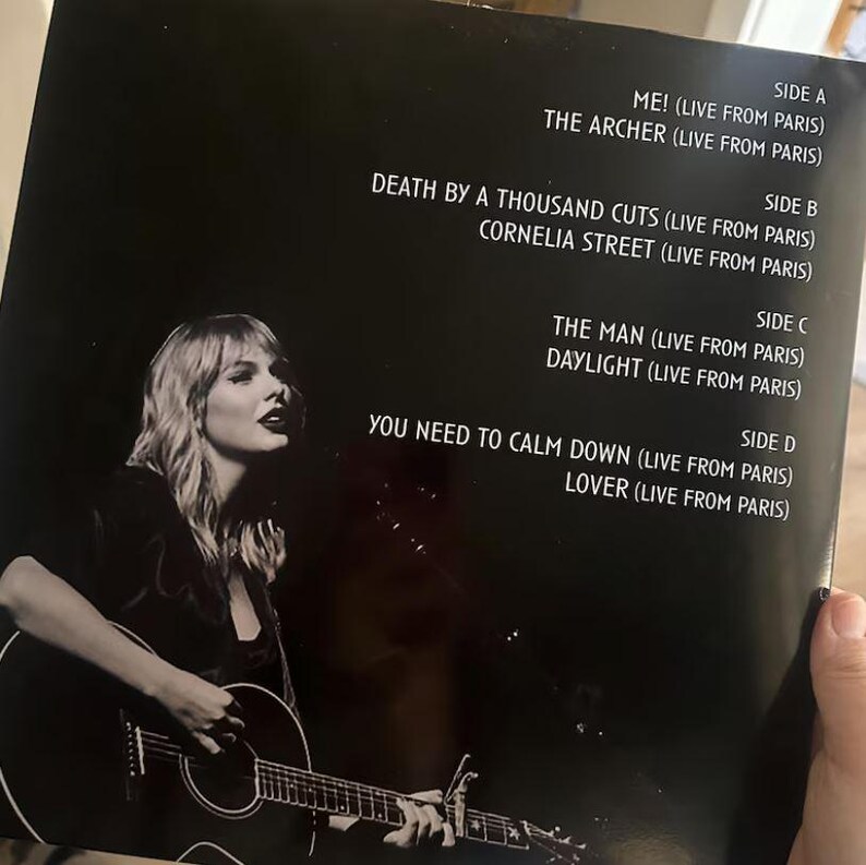 Lover Live From Paris Custom Vinyl Sleeve/jacket - Etsy New Zealand
