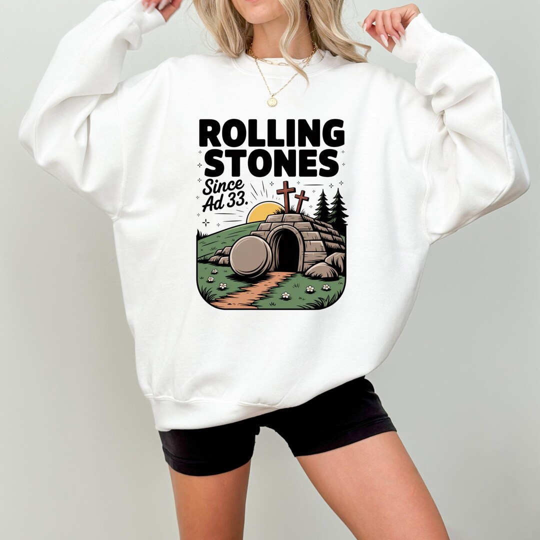 Rolling Stones Easter Christian PNG | He is Risen Design | Resurrection ...