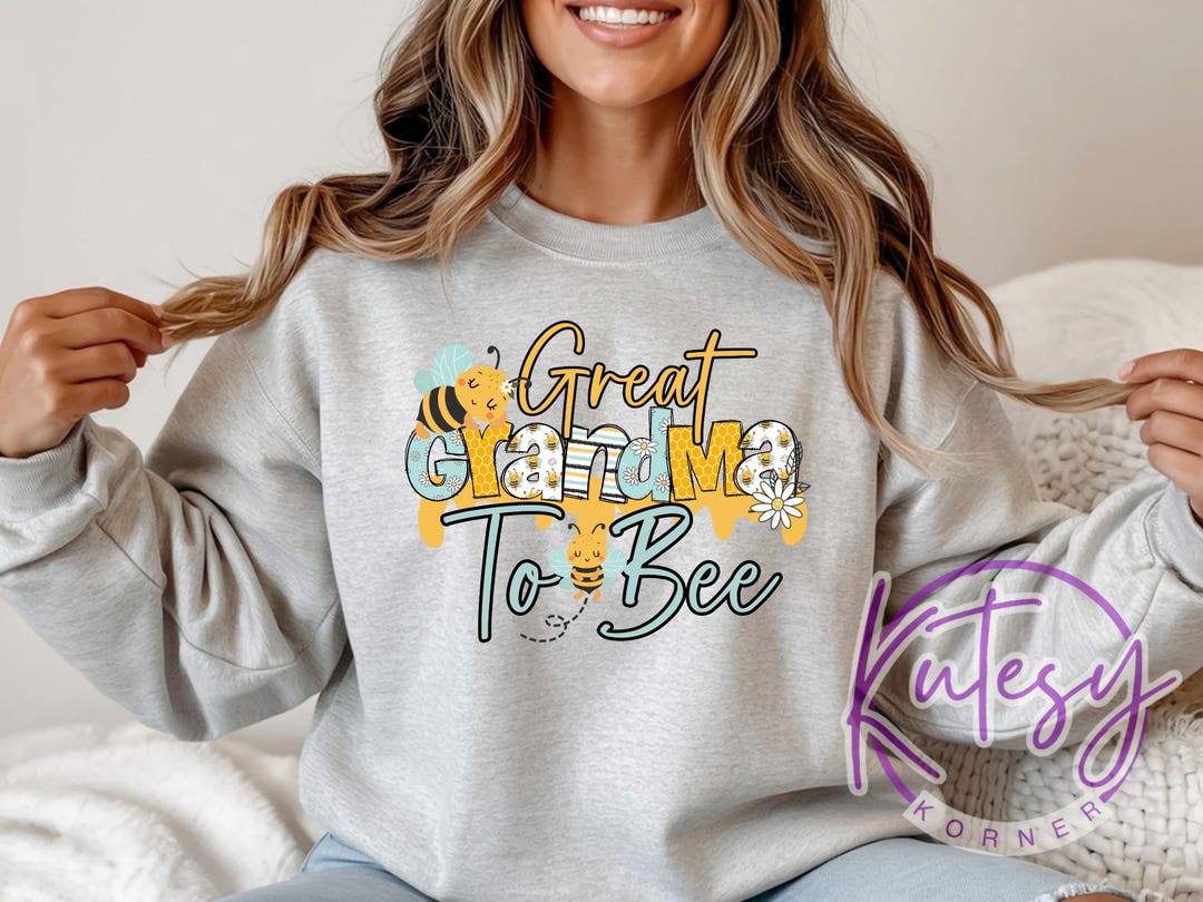 Great Grandma to Bee PNG | Pregnancy Announcement Design | Bee Themed ...