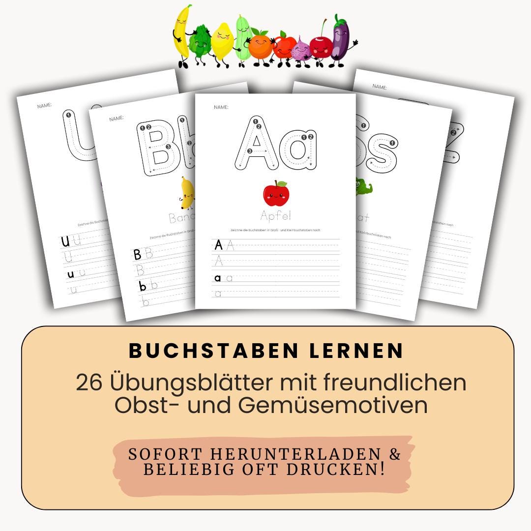 First Learning to Write - 26 Worksheets ABC Preschool Elementary School ...