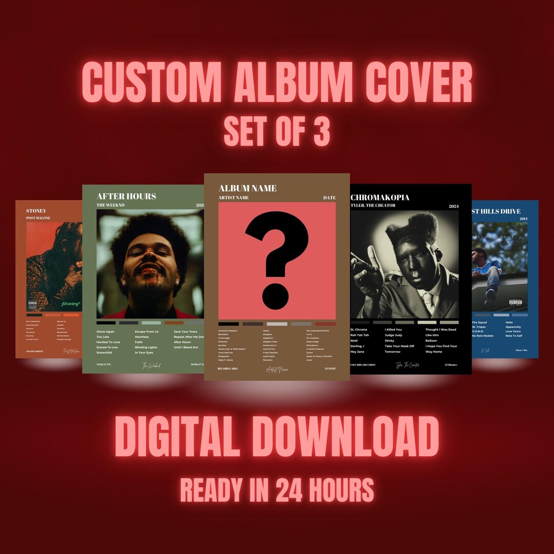 Custom Album Cover Poster, Rap Album Poster, Hip Hop Wall Art, DIGITAL ...