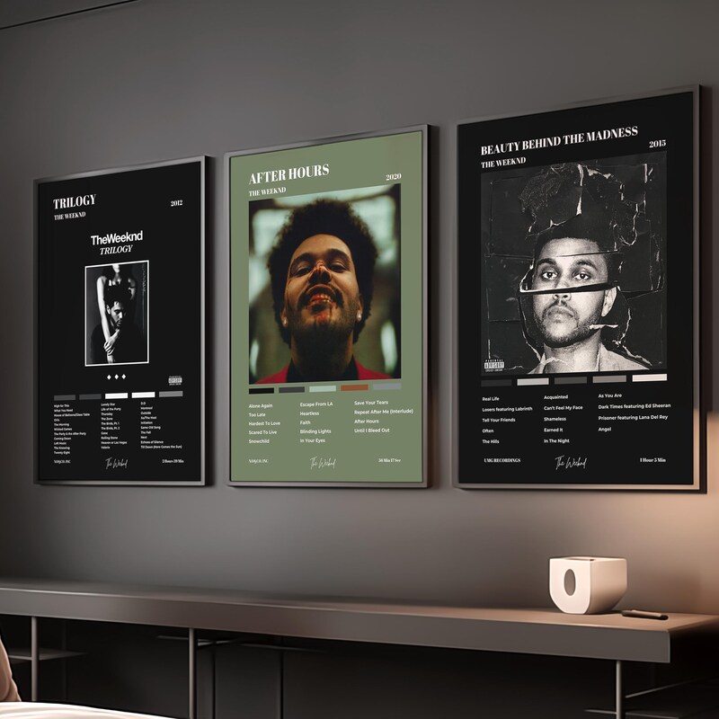 The Weeknd Wall Art - Etsy