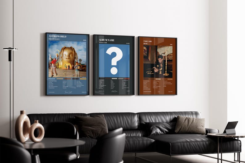 Custom Rap Album Poster, Choose Any 3 Albums, Hypebeast Room Decor ...