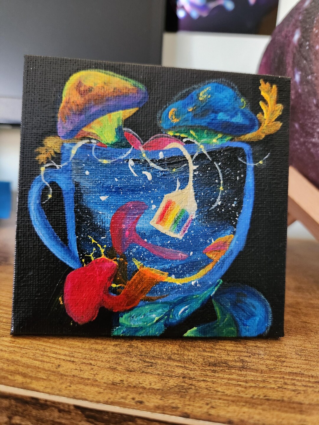 Hand Painted 4x4 Canvas - Etsy