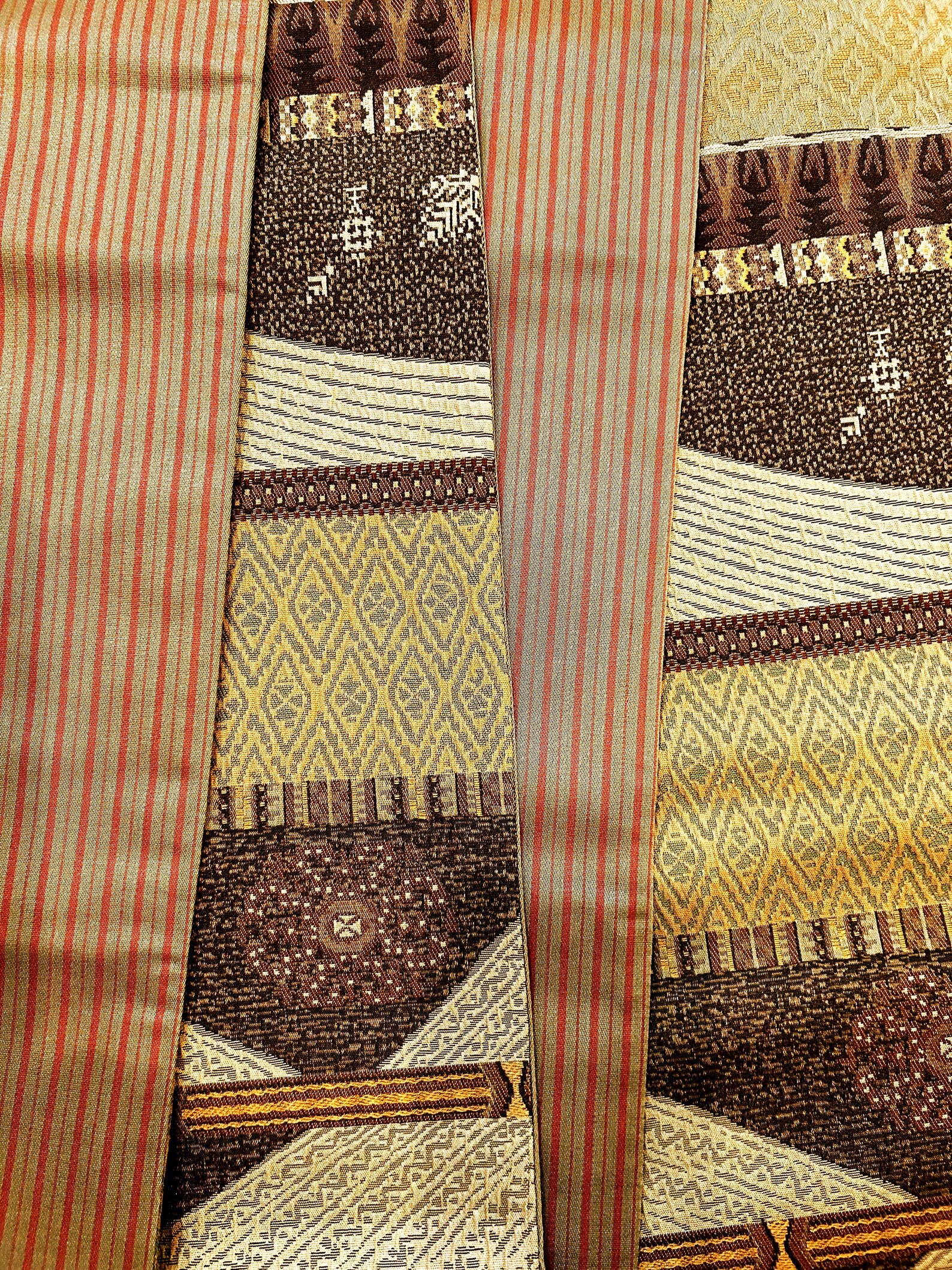 Vintage Japanese Obi | Exotic Pattern Kimono Sash, Textile Art - Etsy