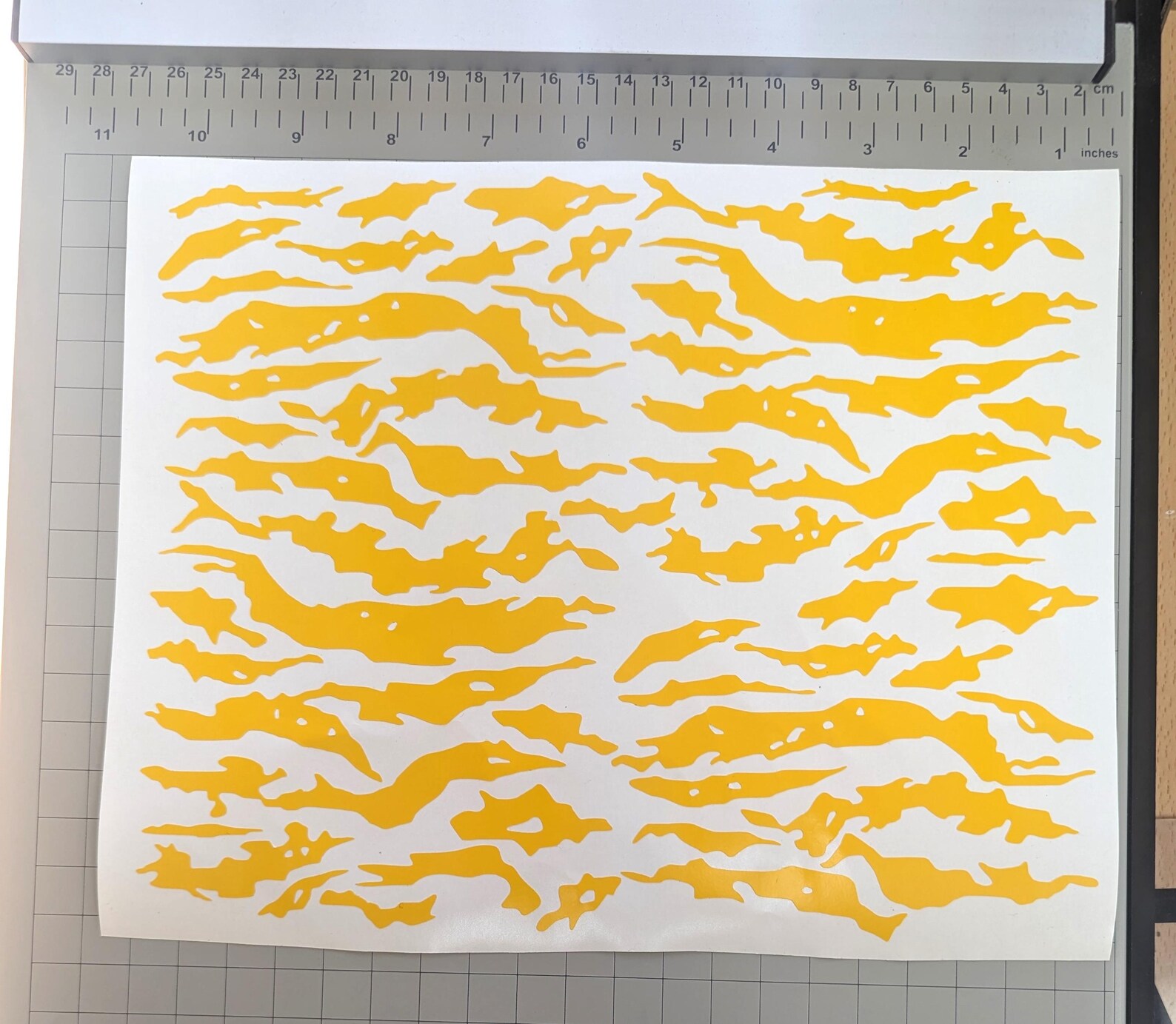 Tiger Stripe Vinyl Stencil. Top Quality Avery Vinyl. High Heat ...