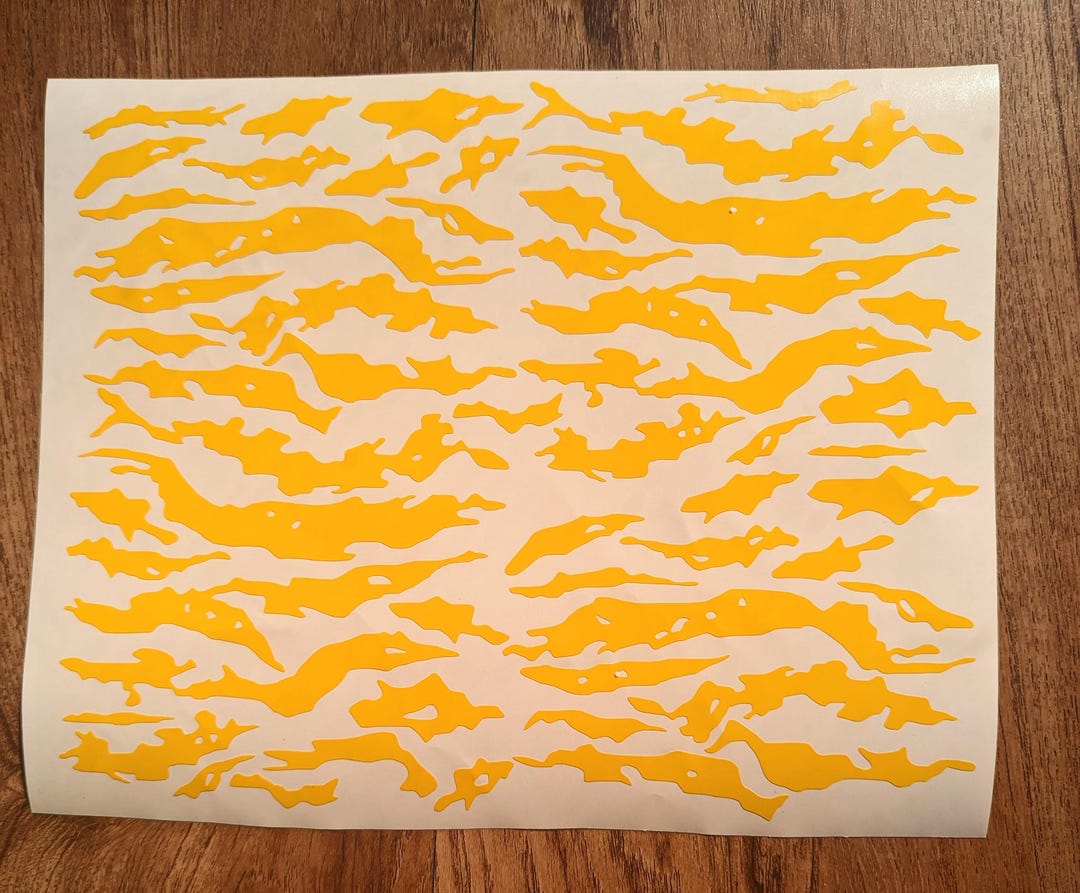 Tiger Stripe Vinyl Stencil. Top Quality Avery Vinyl. High Heat ...
